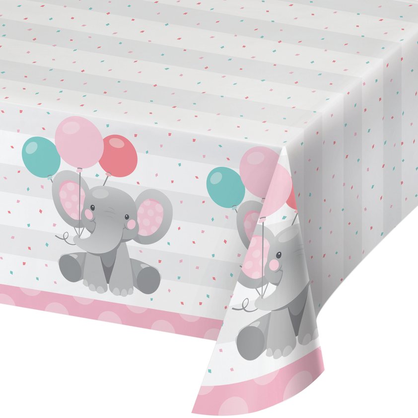 Enchanting Elephants Girl Paper Table Cover - 54" x 102" – Peach State ...