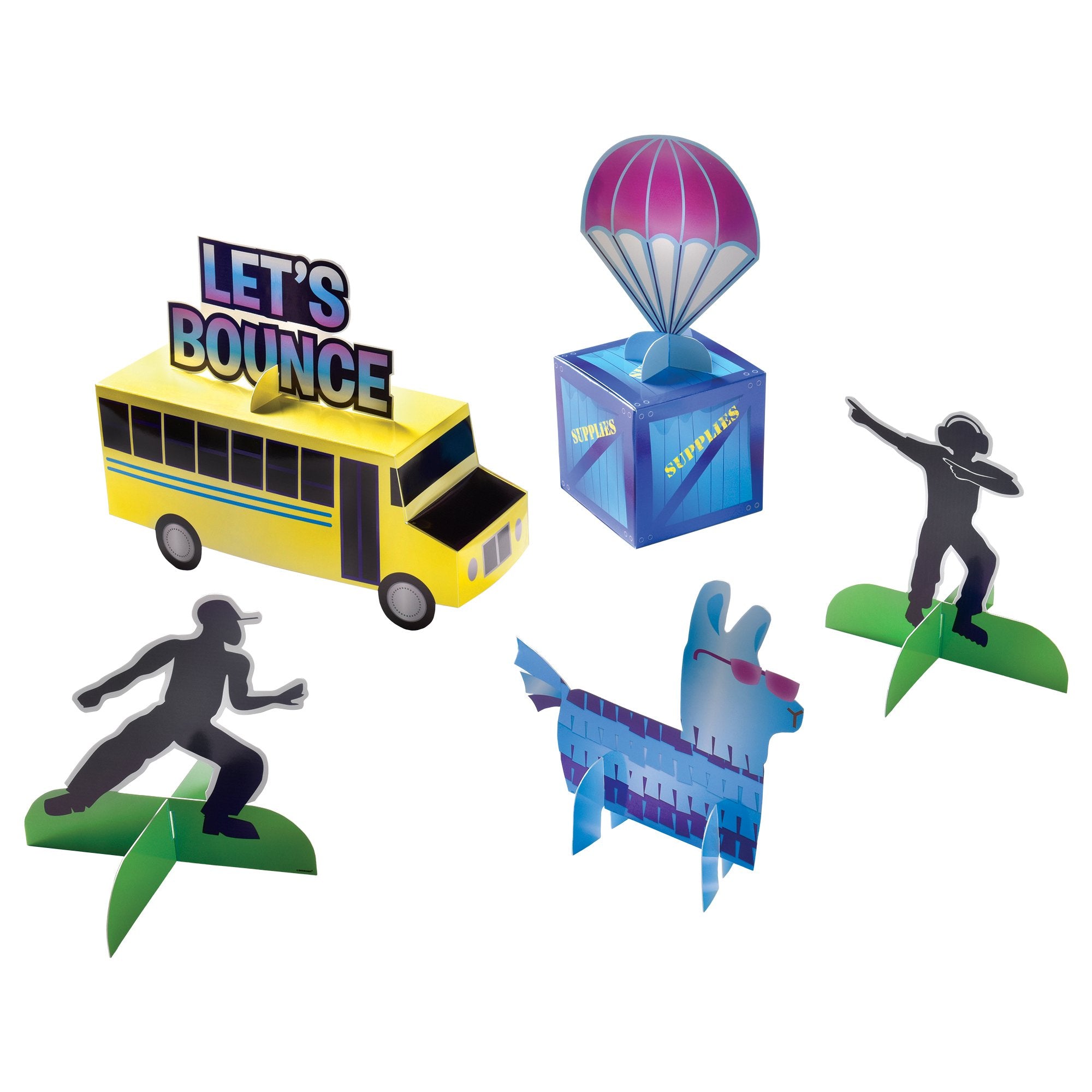 Fortnite Battle Royal Table Centerpiece Decoration Kit - 5ct – Peach ...