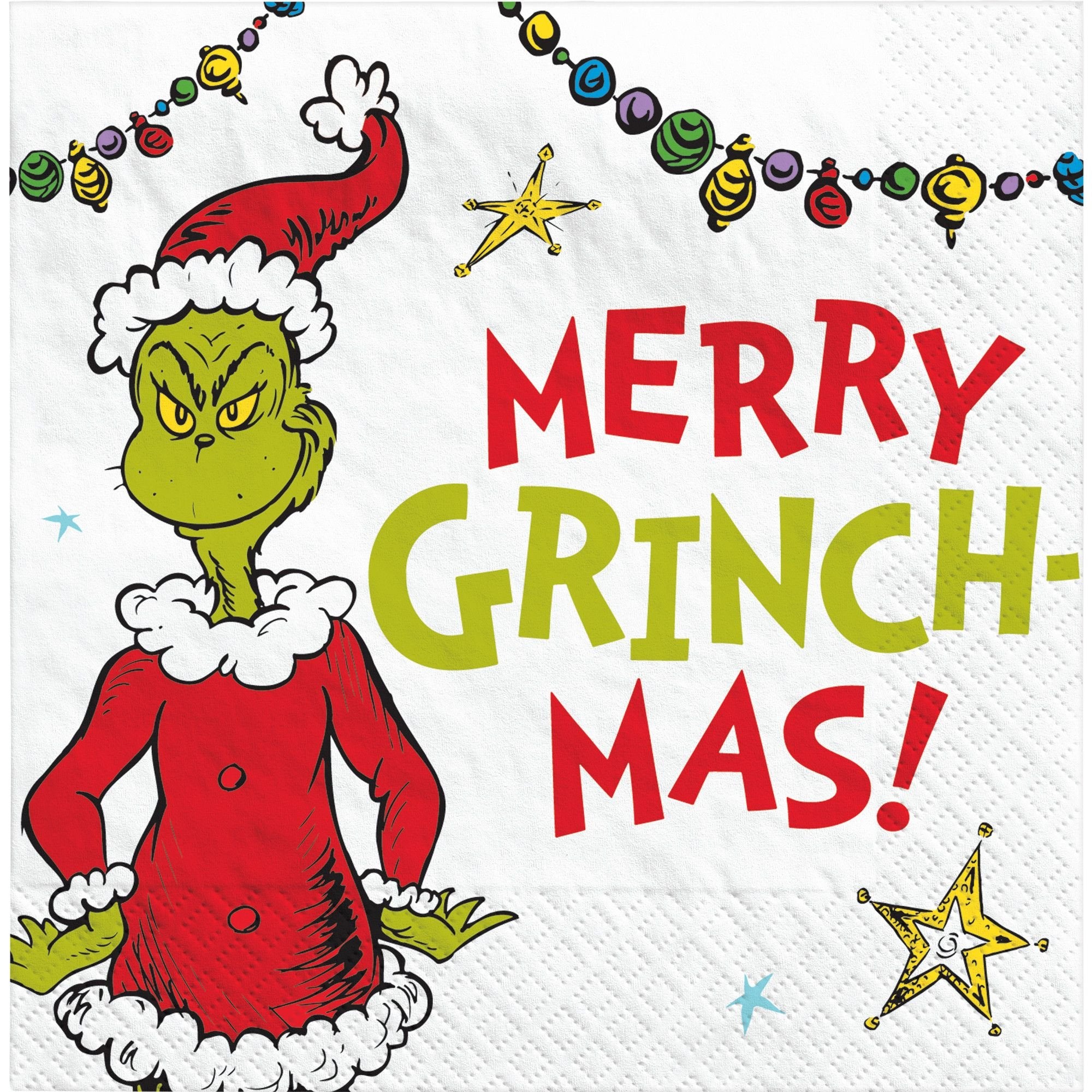 Dr. Seuss The Grinch Christmas Beverage Napkins - 16ct – Peach State ...